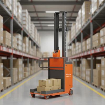 China Indoor Semi Electric Order Picker with 200kg Loading Capacity, 2.7m-4.5m Load Height and Compact Design for Elevated Picking Tasks for sale