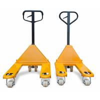 China Lifting 80mm 195mm Manual Material Handling Pallet Trucks for sale