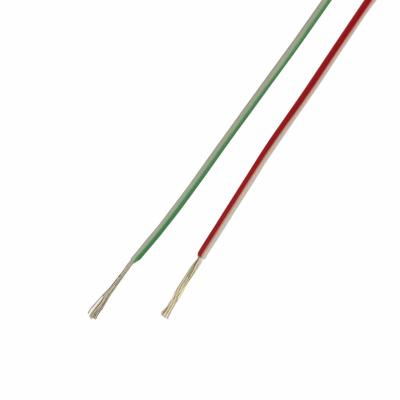 China FEP Insulation Silver Plated Copper Wire White Green Double Color for sale