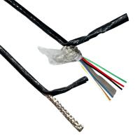 China 6x26AWG Silver Plated Copper Tefzel Shielding Cable with ETFE Insulation and 600V Rated for High Temperature Applications for sale