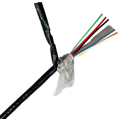 China 6 Cores High Temperature Tefzel Shielded Cable with ETFE Insulation for Industrial Applications for sale