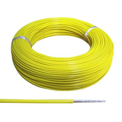 China 22AWG ETFE Insulated Wire 150C Heat Resistant Yellow Color for sale