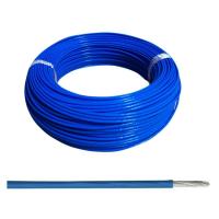 China Tin Coated Stranded ETFE Insulated Wire 16 Gauge high temperature Wire Blue Color for sale