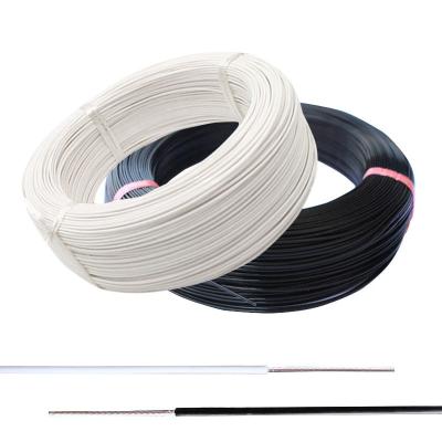 China Heat Proof PFA Insulated Wires Silver Plated Copper Wires White Black for sale