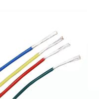 China 110V 24 AWG Silver Coated Copper Wire high temperature Insulated 9 Colors for sale