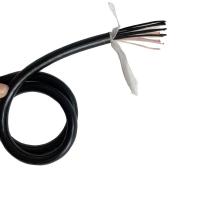 China 22AWG 18 Cores Bare Braided Copper Wire TPE Insulated Black for sale