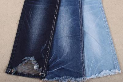 China colorful backside cotton slub stretch denim fabrics for lady jeans and hot pants for sale