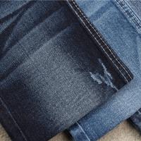 China Light Slub Open End Yarn Jeans Denim Fabric 98%Cotton 2% Spandex for sale
