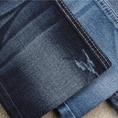 China Light Slub Open End Yarn Jeans Denim Fabric 98%Cotton 2% Spandex for sale