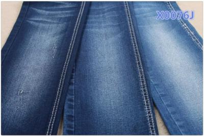 China Indigo Blue Cotton Stretch Elastic Denim Fabric 130cm For Garment for sale