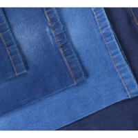 China Indigo Printed Organic Denim Fabric 98% Cotton 2% Spandex 315g for sale