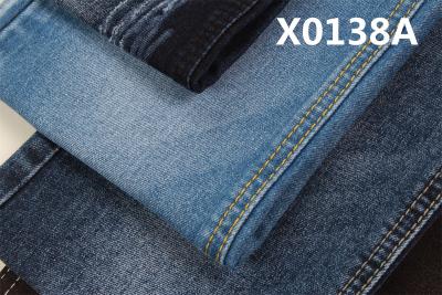 China 10.6Oz Grey Power Stretch Denim Fabric Super Dark Blue Sanforizing for sale
