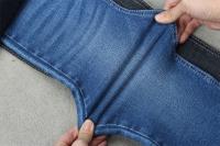 China 10Oz Denim Fabric With Crosshatch Slub Sulfur Black Jeans Material Stretch Textiles for sale