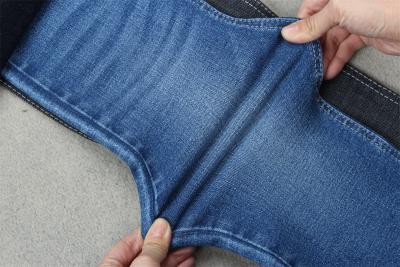 China 10Oz Denim Fabric With Crosshatch Slub Sulfur Black Jeans Material Stretch Textiles for sale