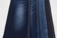 China 10.5Oz Crosshatch Slub Denim Fabric With Stretch Soft Hand Feel Black Color for sale