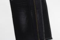 China 12  Oz Black And Black Backside Crosshatch Slub Denim Jeans  Fabric for sale