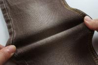 China Super Brown Stretch Denim Fabric For Women Man Jeans Low Stretch Competitive Price From China Foshan City for sale