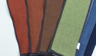 China Wholesale 10 Oz Colorful Backside Woven Denim Fabric For Jeans for sale