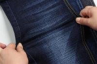 China 11.8 Oz Cross Slub Cotton Mixed Spandex Blue Denim Fabric For Man Jeans Stretch India Market Style Desizing Fleecing for sale