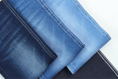 China 5000 Meters 9 Oz Warp Slub Denim Jeans Fabric Dark Blue for sale