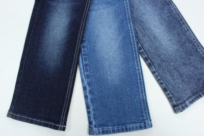China Cotton Spandex  11 Oz  Dark Blue Warp Slub Woven Denim Jeans Fabric for sale