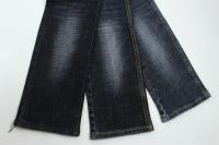 China Dark Blue Grey Crosshatch Slub Cotton Spandex Denim Fabric For Jeans for sale