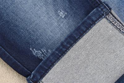 China Fake Knit Cotton Polyester Rayon Spandex Terry Denim Fabric For Jeans for sale