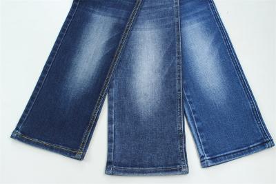 China Dual Core Cotton Polyester Spandex Denim Jeans Fabric for sale