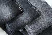 China 190 Cm Ring Slub Sulfur Black Stretch Denim Fabric For Men Jeans for sale