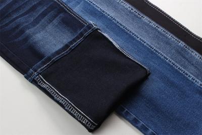 China Dark Blue Black Backside Good Stretch Denim Fabric For Jeans for sale