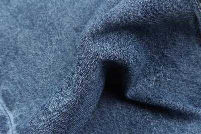 China 5 Onces 100% Cotton Indigo Blue Rigid Denim Jeans Fabric For Shirts for sale
