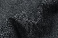 China 100% Pure Cotton Silk-like Black Lightweight Denim Fabric for sale
