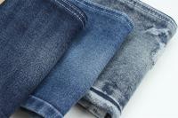 China 15 Onces 190cm Indigo Cotton Polyester Rigid Denim Fabric For Jeans for sale