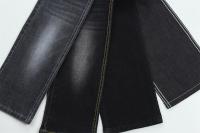 China Dark Black Color High Stretch Slub Denim Fabric For Kids and Women Jeans for sale