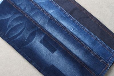 China Dark Blue Full Lycra Slub Denim Fabric For Kids And Women Jeans for sale