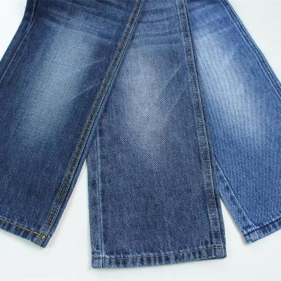 China 10 oz Medium Weight Dark Blue 100% Cotton Denim Fabric OEKO-TEX Certified for Jeans and Workwear for sale