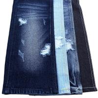 China 100% Cotton Super Dark Blue Rigid Denim Fabric for Jeans for sale