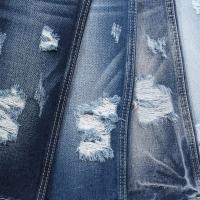 China 11.5 Once Non-Spandex Cotton Denim Fabric 70'' Width Super Dark Blue Jeans Fabric for sale