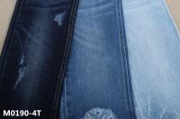 China 390gsm Dual Core Elastic 94 Cotton 4 Spandex Slub Stretchy Denim Material Fabric for sale
