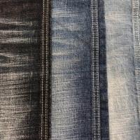 China 12.6oz 99% Cotton 1% Spandex Twill Slub Stretch Crosshatch Denim Fabric For Jeans Man for sale