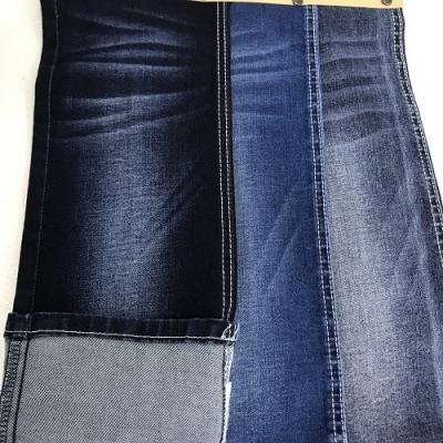 China Bubblegum 9.5 OZ Medium Weight Warp Slub Stretch Denim Fabric For Men for sale