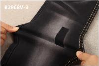 China 9.3 Oz Skinny Jeans Black Sulphur Dyed Woven Denim Fabric With 3 Spandex Close Fitting for sale