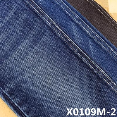 China 63 Cotton 33 Polyester 12oz Sanforizing Repreve Stretchy Jeans Material for sale