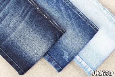 China Anti Sweat 9.7 Ounce Denim Twill Fabric Function Jeans Material With Warp Slub for sale