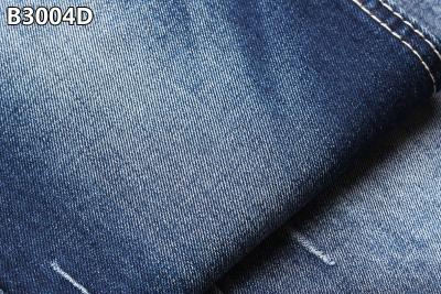 China 65C 33P 2S TR Cotton Polyester Spandex Denim Fabric Siro Spun OA Yarn With Slub for sale