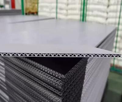 China Chemical Resistant Honeycomb Corrugated Sheets 1220x2440mm Grey Blue Plastic Panels for sale