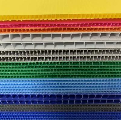 China Matt Corrugated Plastic Sheet Lightweight Hollow Corrugated Sheet 2mm for sale