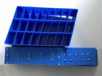 China Blue Plastic Dividers Box Hollow Board 2440mm Length 2-10mm Thickness Fire Resistant PP Material for sale