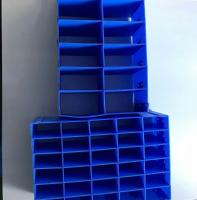 China Blue Plastic Dividers Box Hollow Board 2440mm Length 2-10mm Thickness Fire Resistant PP Material for sale