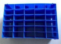 China Blue Plastic Dividers Box Hollow Board 2440mm Length 2-10mm Thickness Fire Resistant PP Material for sale